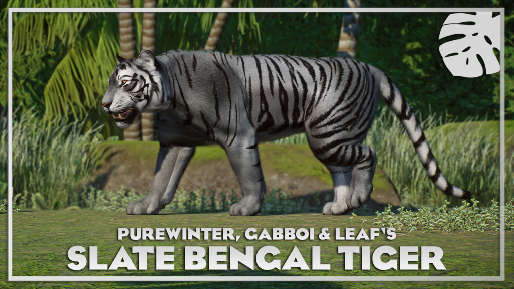 Bengal Tiger (Slate) - New Species V1.10 | Planet Zoo Mod Download