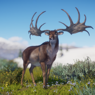 Giant Deer (Megaloceros) - New Species V1.10 | Planet Zoo Mod Download