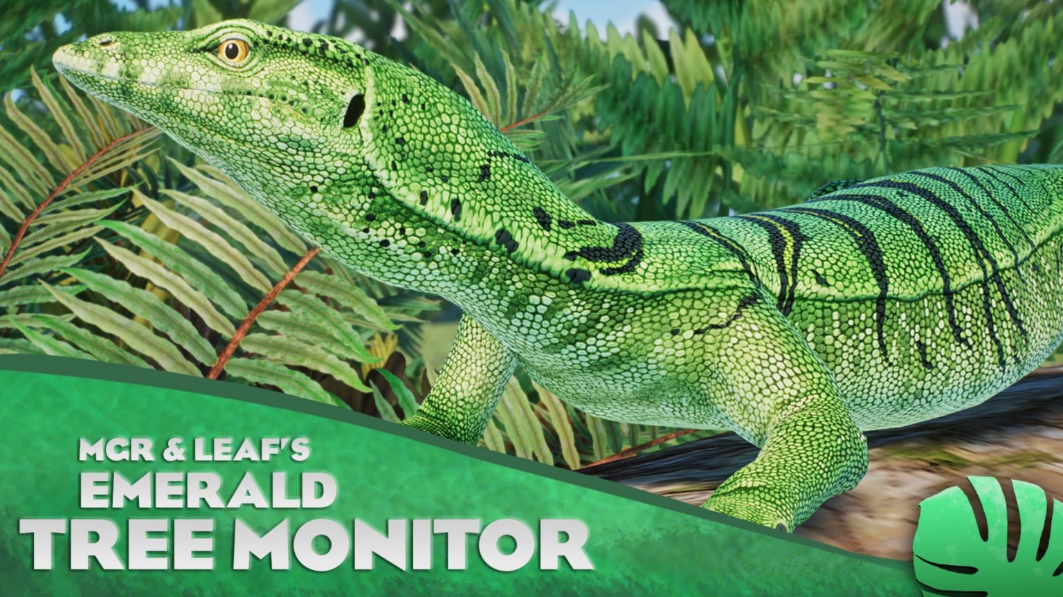 Emerald Tree Monitor - New Species V1.13 | Planet Zoo Mod Download